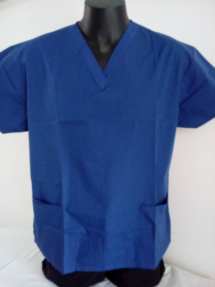 Unisex 3 Pocket Scrub Top Galaxy (Dark Royal) – Scrub Life