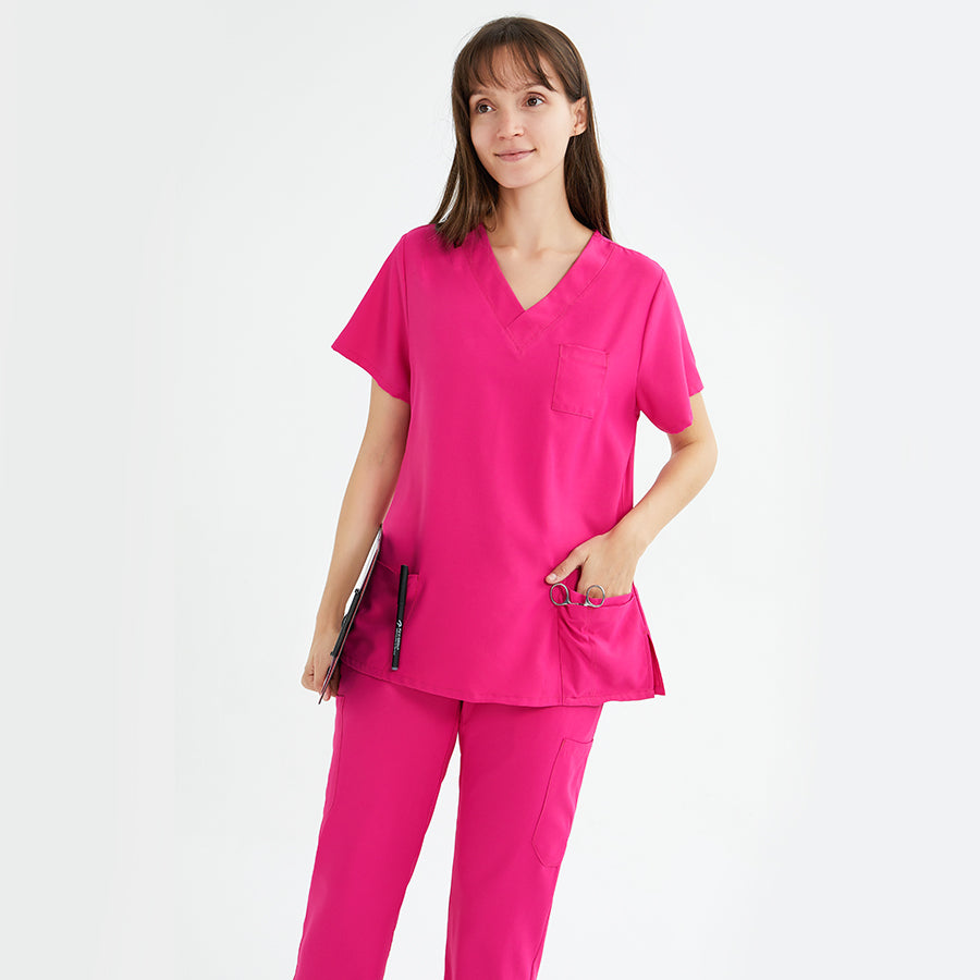 Women's Fit V neck Bobby Scrub Top – Scrub Life